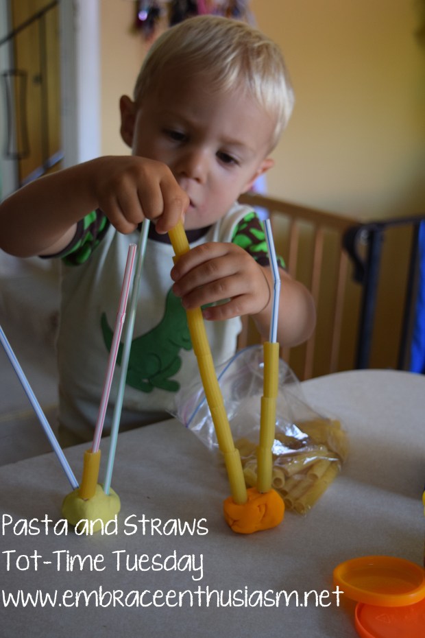 Tot-Time Tuesday ~Straws and Pasta~