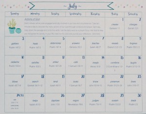 July Scripture Writing Plan and Prayer Prompts-Actions of God